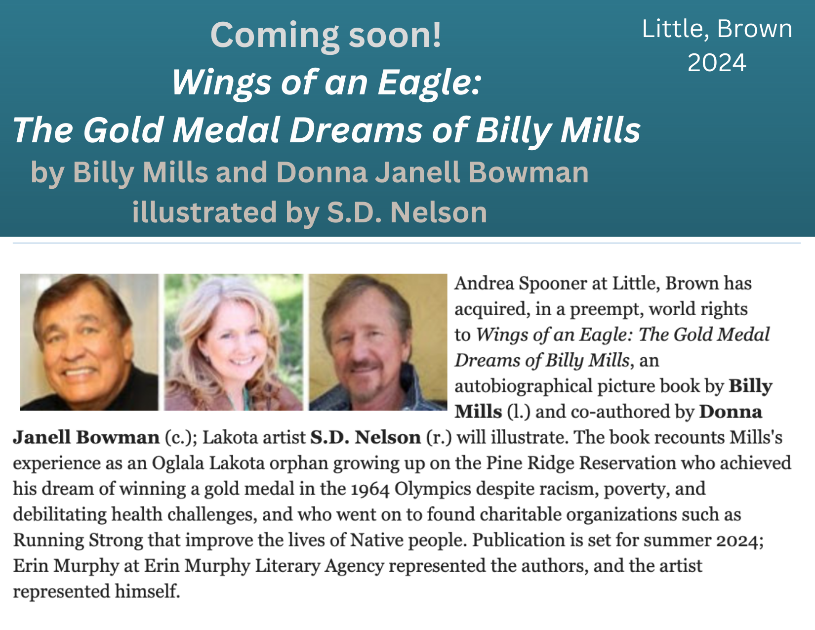 Wings of an Eagle: The Gold Medal Dreams of Billy Mills : The Gold ...